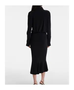 Norma Kamali Flared Midi Dress