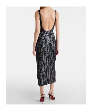 Norma Kamali Lace Midi Skirt