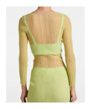 Simkhai Sheer Jersey Top