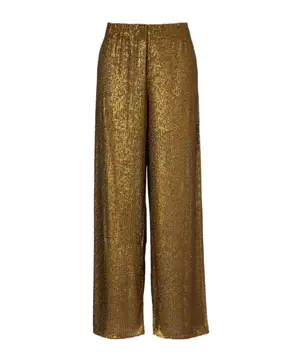 Norma Kamali Elephant High-rise Wide-leg Pants - Bark