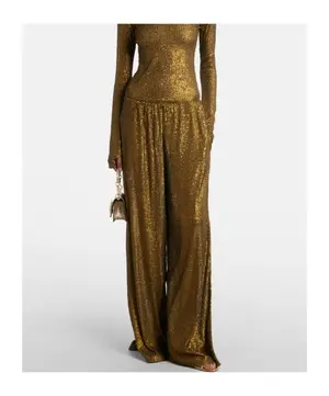 Norma Kamali Elephant High-rise Wide-leg Pants