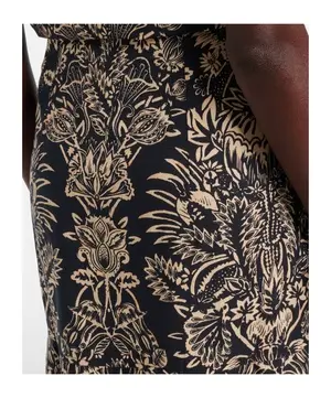 Ulla Johnson Clarisse Printed Cotton Poplin Midi Skirt