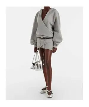 Attico Cotton Jersey Sweatshirt Dress