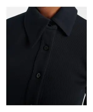 Attico Ribbed-knit Cotton Jersey Top