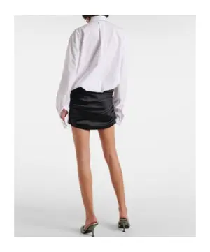 Attico Poplin And Satin Minidress