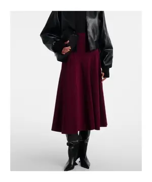 Norma Kamali Flared Maxi Skirt