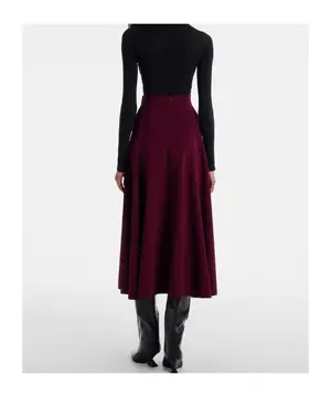 Norma Kamali Flared Maxi Skirt