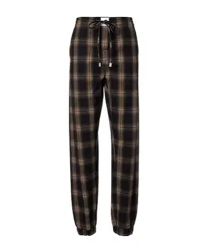 Attico Checked Cotton Sweatpants