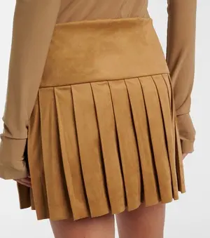 Norma Kamali Pleated Miniskirt