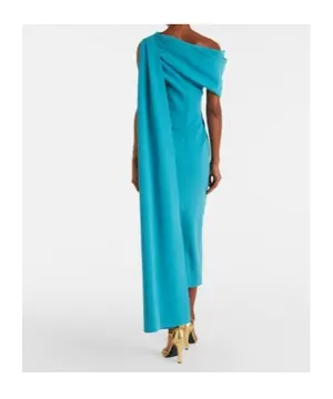 ROKSANDA Maite Shawl Crepe Midi Dress