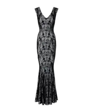 Norma Kamali Grace Lace Gown - Black