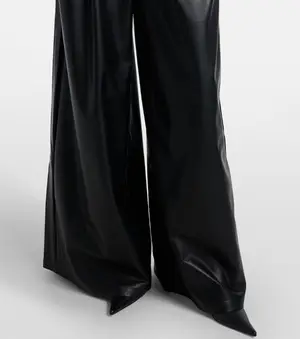 Norma Kamali Pleated High-rise Wide-leg Pants