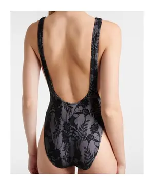 Norma Kamali Marissa Open-back Lace Bodysuit