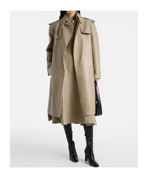 Norma Kamali Coated Trench Coat