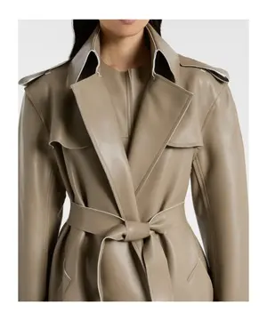 Norma Kamali Coated Trench Coat