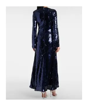 ROTATE BY BIRGER CHRISTENSEN Long-sleeved Sequined Dress