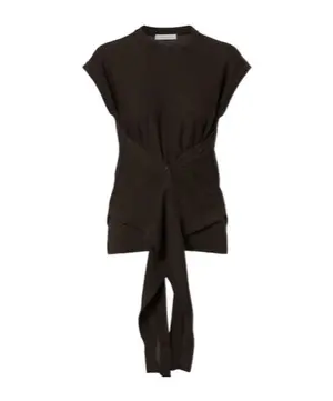 LEMAIRE Wool-blend Knitted Top - Black