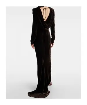 ROTATE BY BIRGER CHRISTENSEN Draped Long-sleeved Dress
