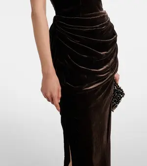 ROTATE BY BIRGER CHRISTENSEN Draped Corset Dress