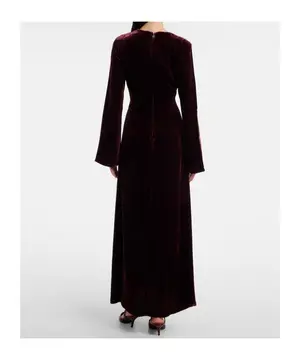 ROTATE BY BIRGER CHRISTENSEN Round Neck Long Sleeve Dress