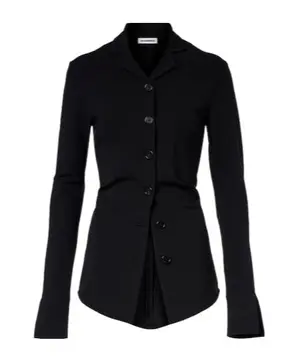 JIL SANDER Jersey Top - Black