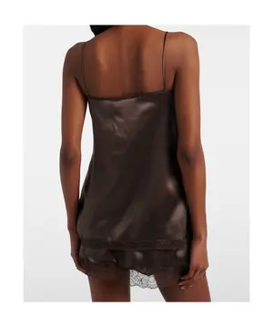 Magda Butrym Floral Appliqué Silk Satin Camisole