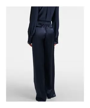 JOSEPH Dijon Silk Satin Wide-leg Pants