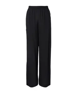 JOSEPH Hulin Silk Crepe De Soie Wide-leg Pants - Black