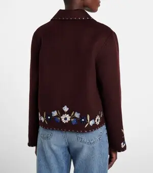Rixo Embroidered Single-breasted Casual Jacket