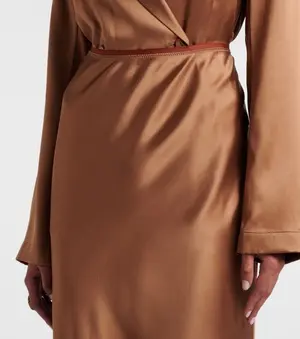 JOSEPH Isaak Silk Satin Maxi Skirt