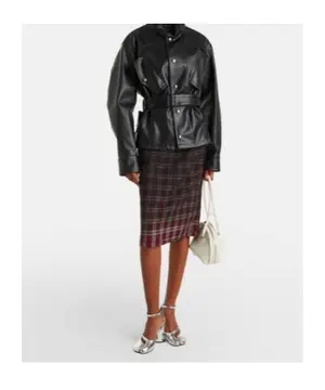 MAISON MARGIELA Checked Pencil Skirt