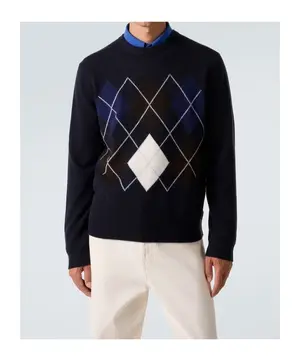 Arch4 Diamond Pattern Knitted Sweater
