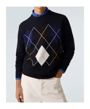Arch4 Diamond Pattern Knitted Sweater