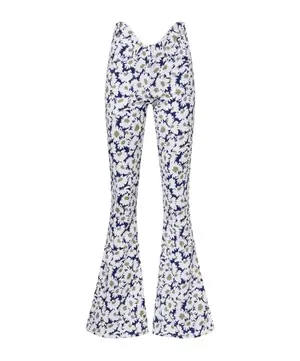 JEAN PAUL GAULTIER Floral Flared Jeans - White