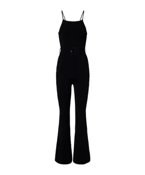 COURREGES Belted Jumpsuit - Black