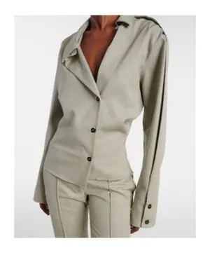 Attico Draped Wool Shirt