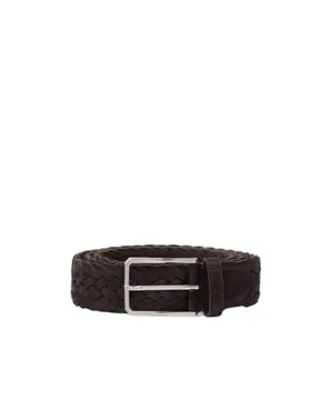 Canali Braided Belt - Black