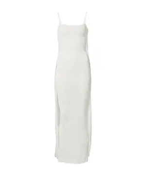 Jacquemus Plumetis Polka-dot Jersey Slip Dress - White