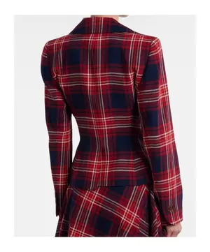 VIVIENNE WESTWOOD Tartan Blazer - Brown