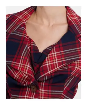 VIVIENNE WESTWOOD Tartan Blazer - Brown