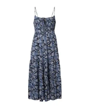 Ulla Johnson Aydin Floral Cotton-blend Midi Dress - Gray