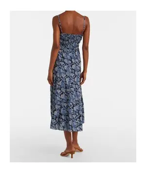 Ulla Johnson Aydin Floral Cotton-blend Midi Dress