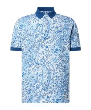 Etro Paisley Cotton Polo Shirt