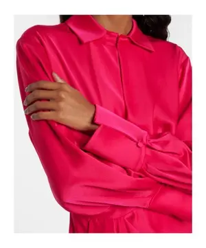 Simkhai Talit Draped Satin Wrap Dress