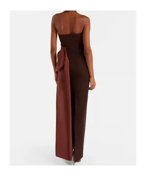 Roland Mouret Crêpe And Taffeta Bustier Gown - Black