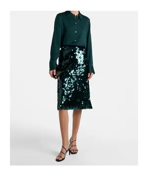 Vince Sequined Midi Skirt
