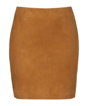 ROTATE BY BIRGER CHRISTENSEN Back Zip Skirt - Brown