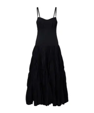 Ulla Johnson Emmalina Cotton Voile Maxi Dress - Black