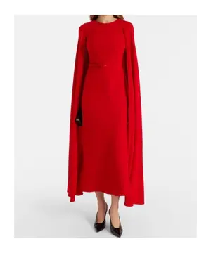 Roland Mouret Caped Cady Gown