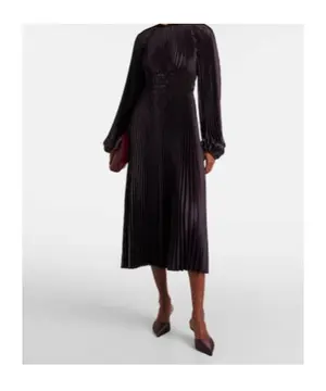 JOSEPH Ortiz Pleated Midi Dress